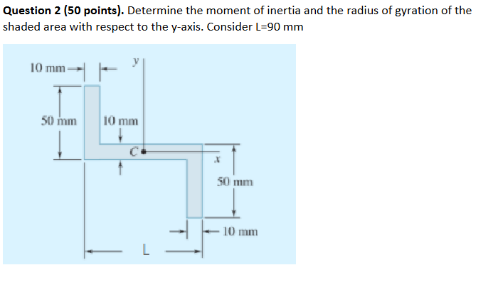 Solved Question 2 (50 ﻿points). ﻿Determine the moment of | Chegg.com