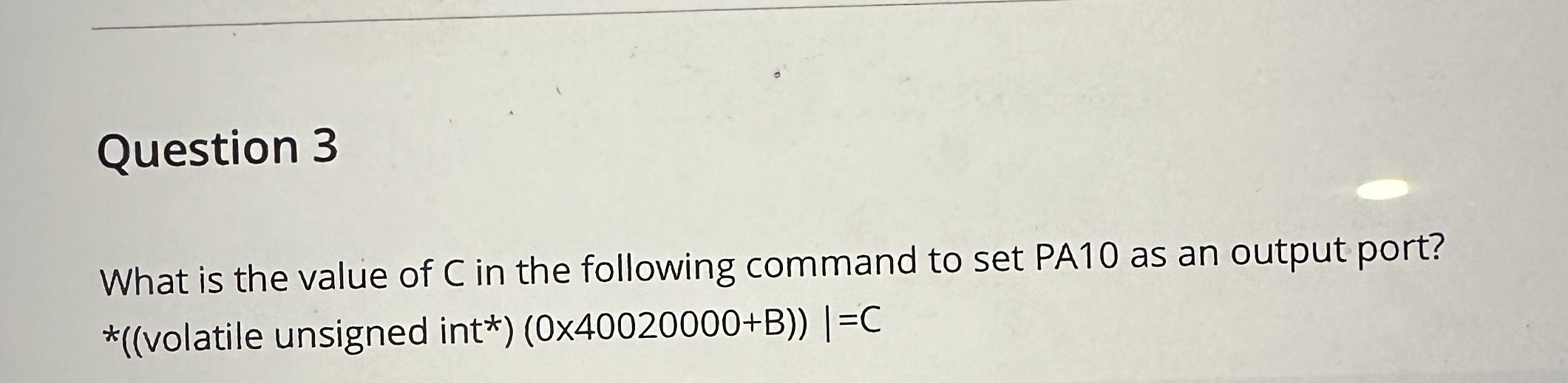 Solved Question 3What is the value of C ﻿in the following | Chegg.com