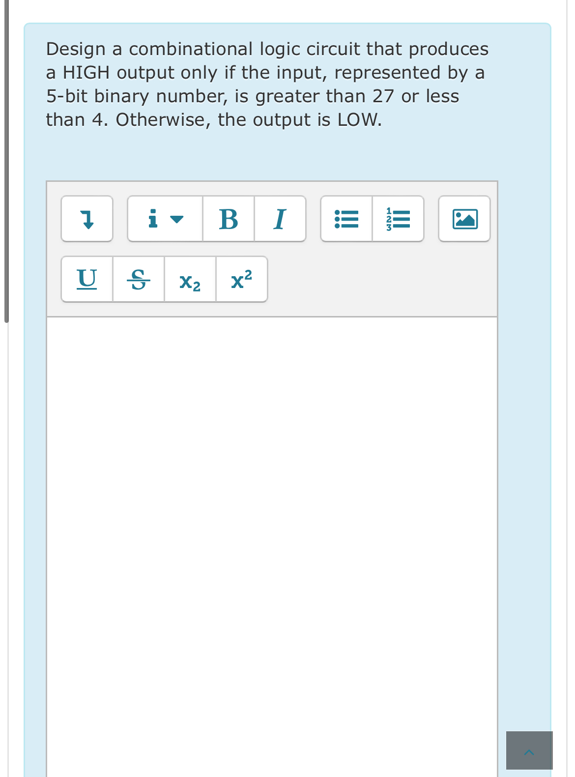 Design a combinational logic circuit that produces a | Chegg.com