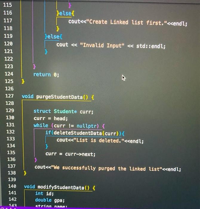 I need a Pseudo code design for this code ,please | Chegg.com
