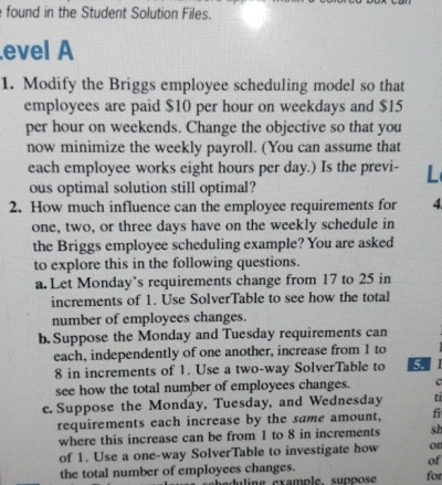 Solved found in the Student Solution Files.evel AModify the | Chegg.com