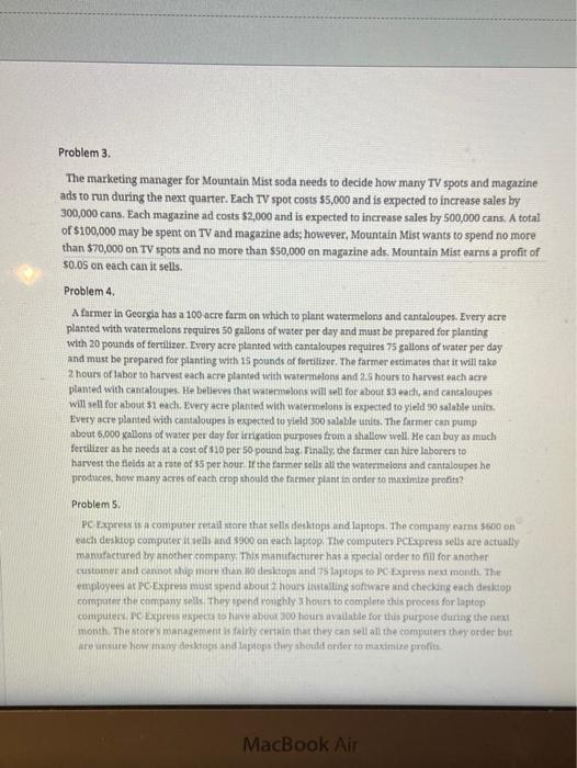Solved 1. Formulate an LP model2. Find the optimal solution | Chegg.com