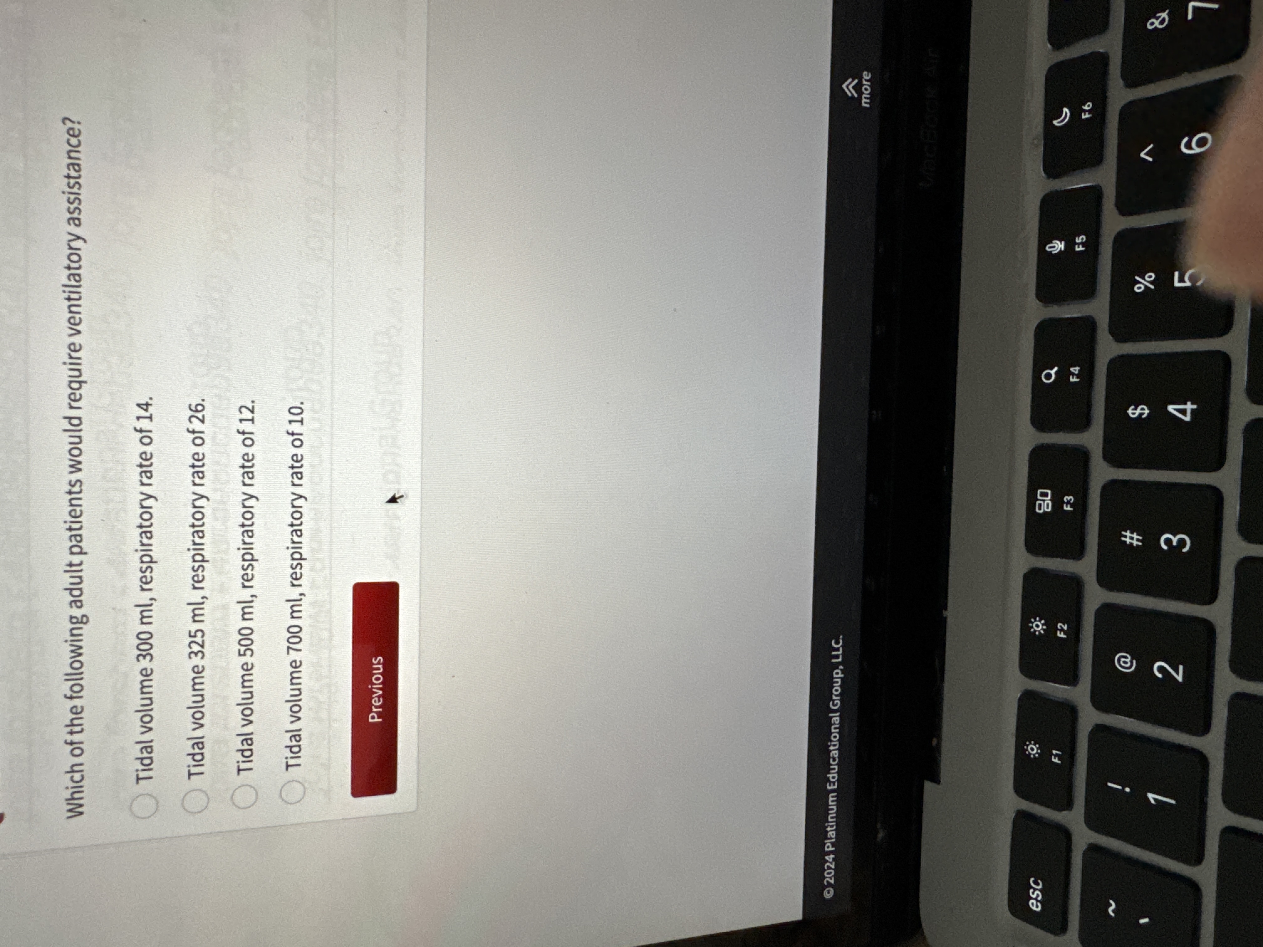 Solved Which of the following adult patients would require | Chegg.com