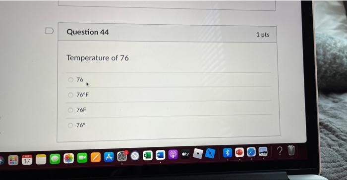 Solved Temperature of 76 76 76∘F 76 F 76∘ | Chegg.com