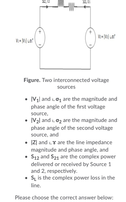 Solved Figure shows two voltage sources connected through a | Chegg.com