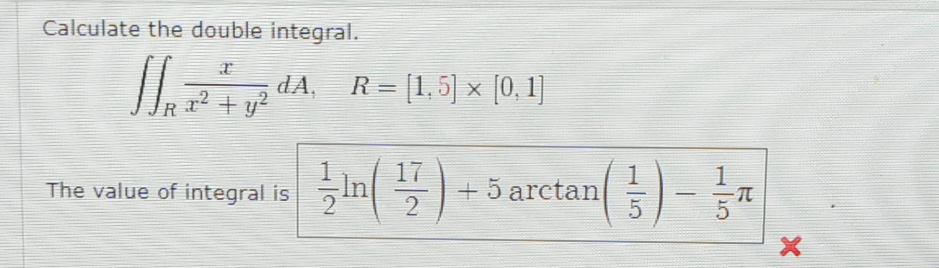 Solved Calculate the double integral. | Chegg.com