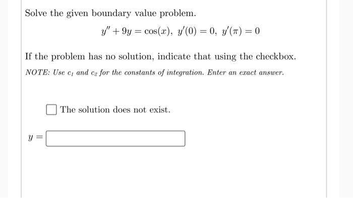 Solved Find the eigenvalues and eigenfunctions of the given | Chegg.com