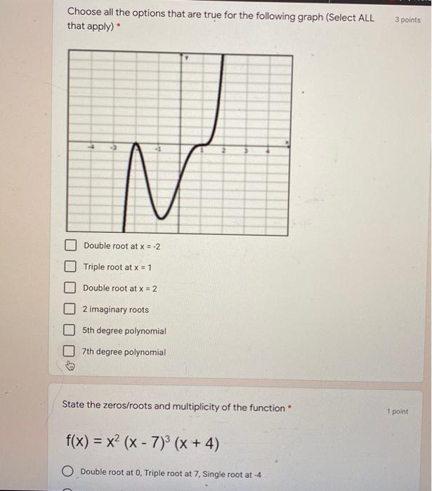 Solved Choose all the options that are true for the | Chegg.com