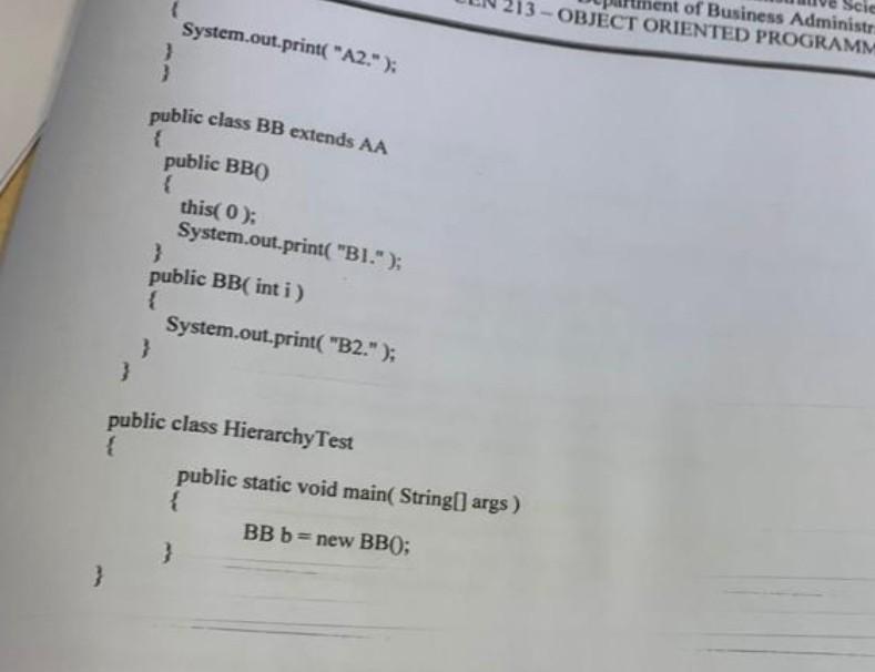 Solved Question 3: (20 points) What is printed when main is | Chegg.com