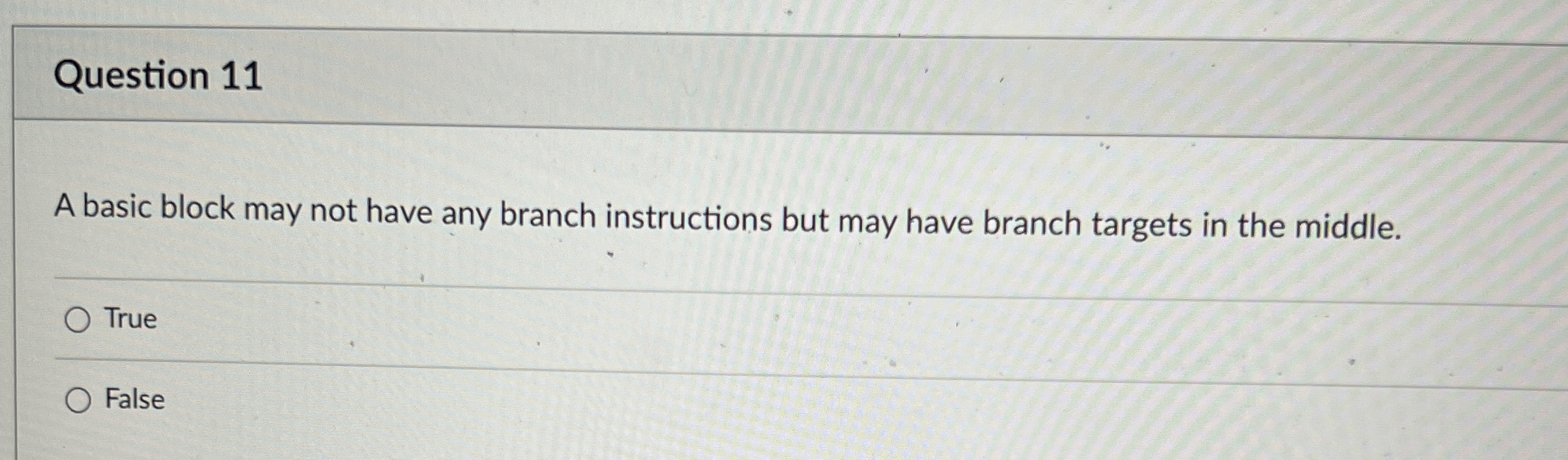 Solved Question 11a Basic Block May Not Have Any Branch