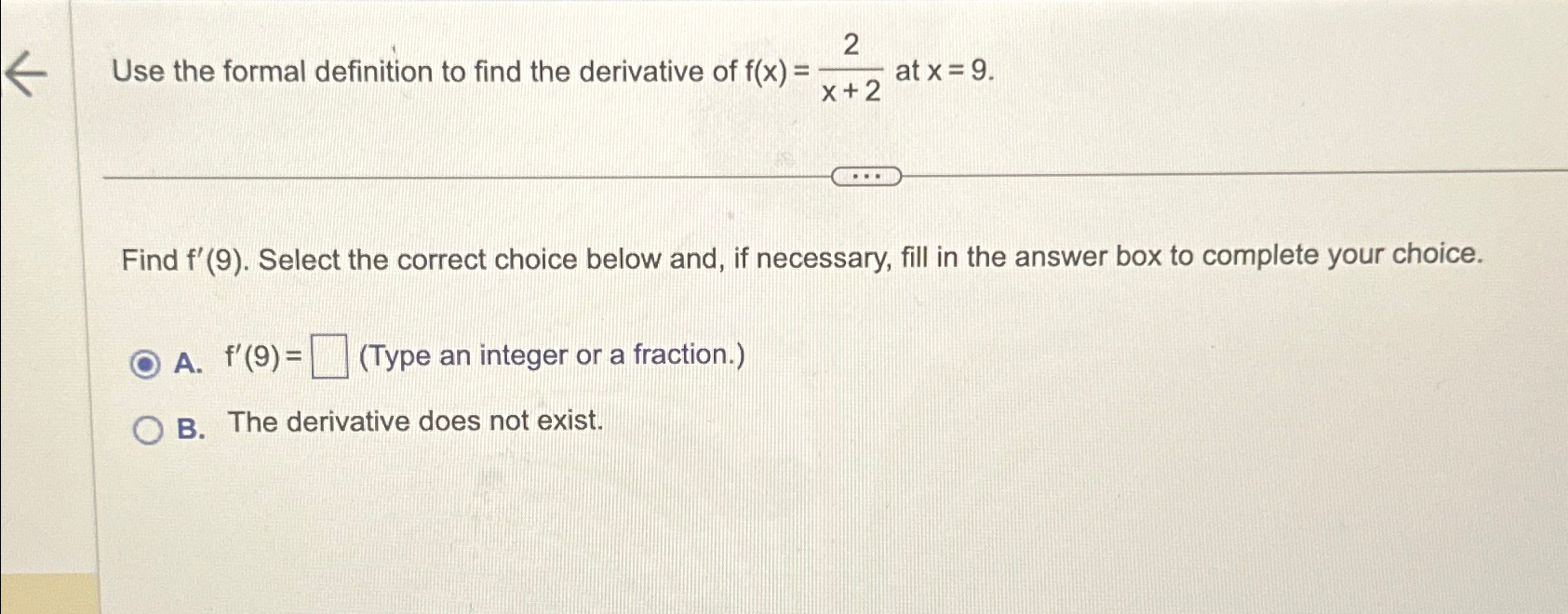 Solved Use the formal definition to find the derivative of | Chegg.com