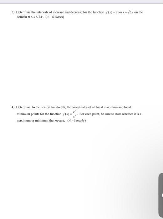 Solved 1) Differentiate each of the following and | Chegg.com