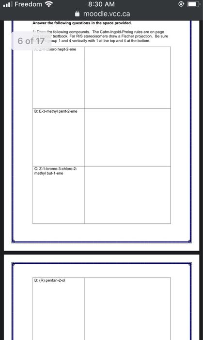 Solved ... Freedom 8:30 AM moodle.vcc.ca Answer the | Chegg.com
