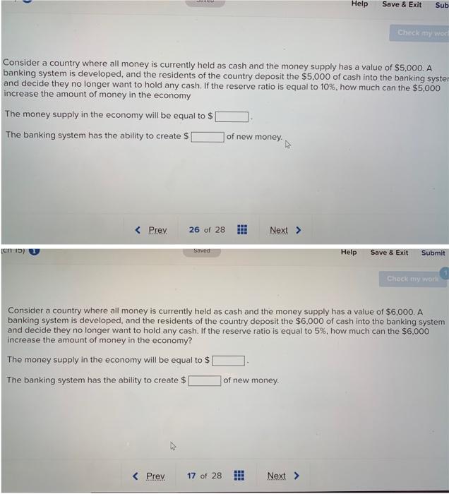 Solved Help Save & Exit Sub Check my wor Consider a country | Chegg.com