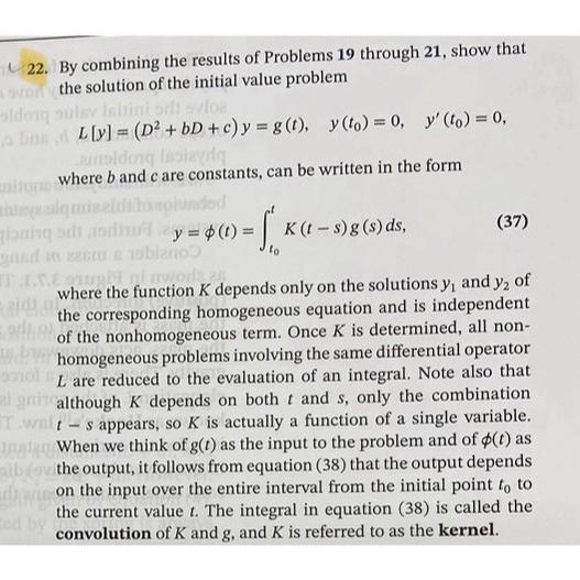 Solved By combining the results of Problems 19 ﻿through 21 , | Chegg.com