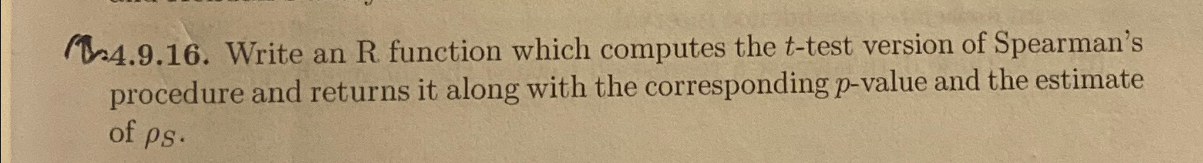 Solved Th.4.9.16. ﻿Write an R ﻿function which computes the | Chegg.com