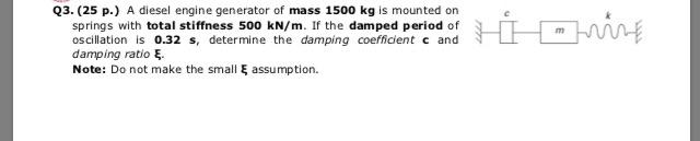 Solved structural dynamic | Chegg.com