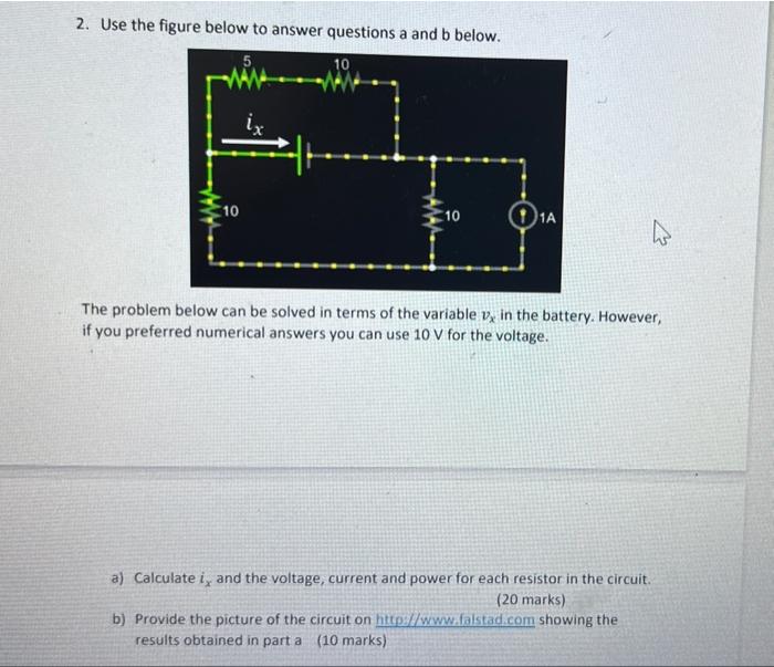Solved 2. Use the figure below to answer questions a and b | Chegg.com