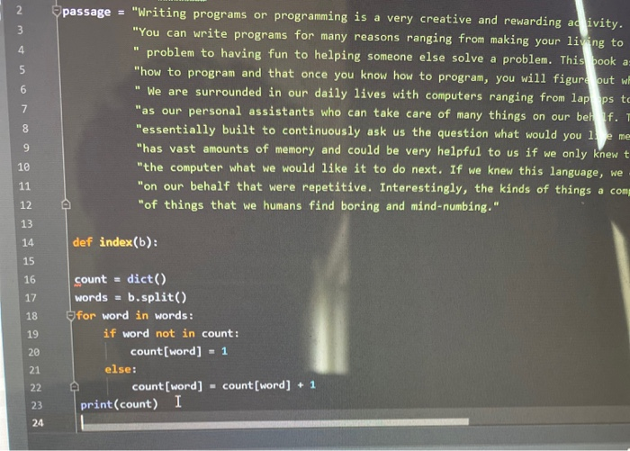 Solved whats wrong with this code? the parameter is not | Chegg.com