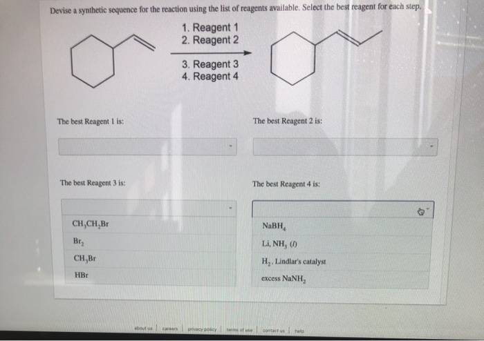 Solved Devise a synthetic sequence for the reaction using | Chegg.com