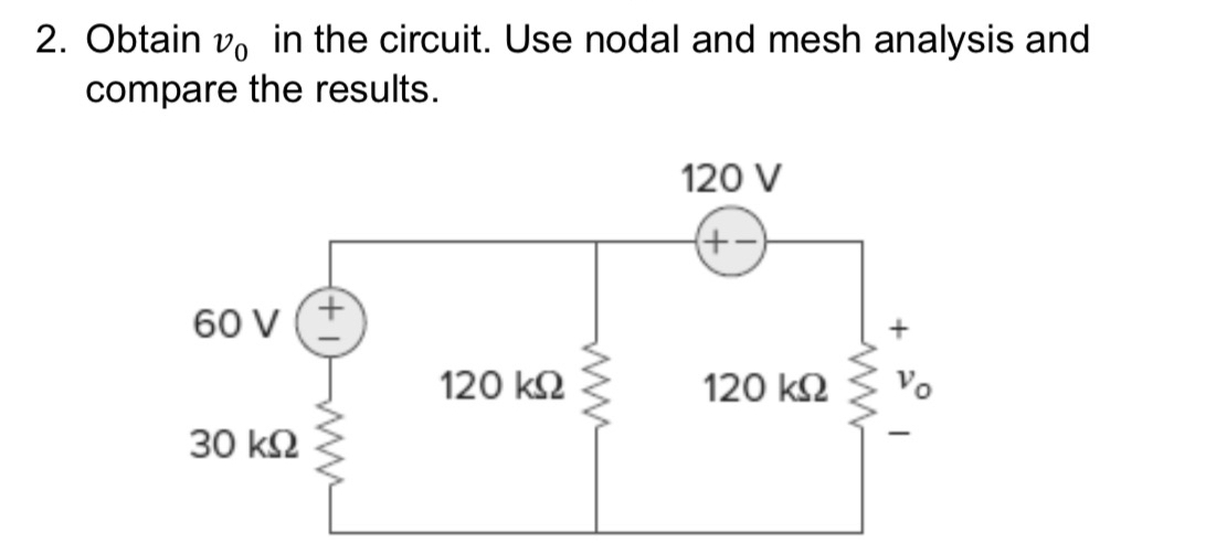 Solved Obtain v0 ﻿in the circuit. Use nodal and mesh | Chegg.com