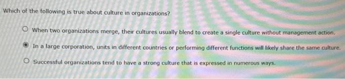 Solved Managers must first understand their organization's | Chegg.com