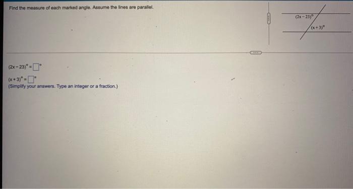 Solved Find the measure of each marked angle. Assume the | Chegg.com