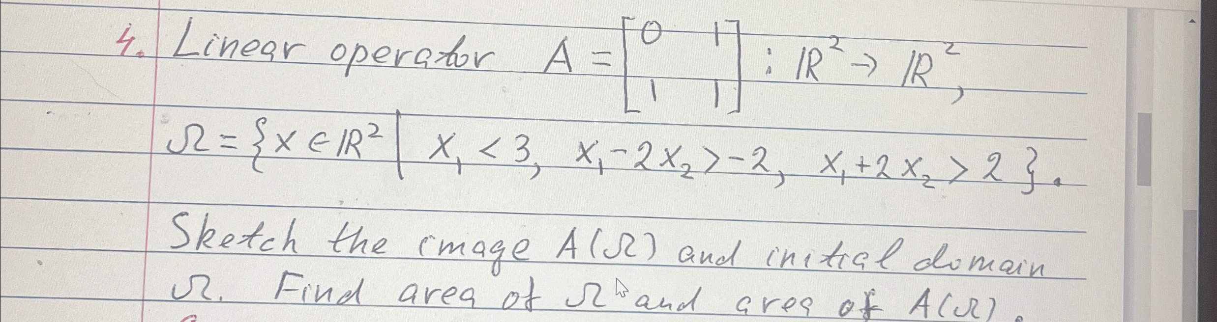 Solved Linear operator | Chegg.com