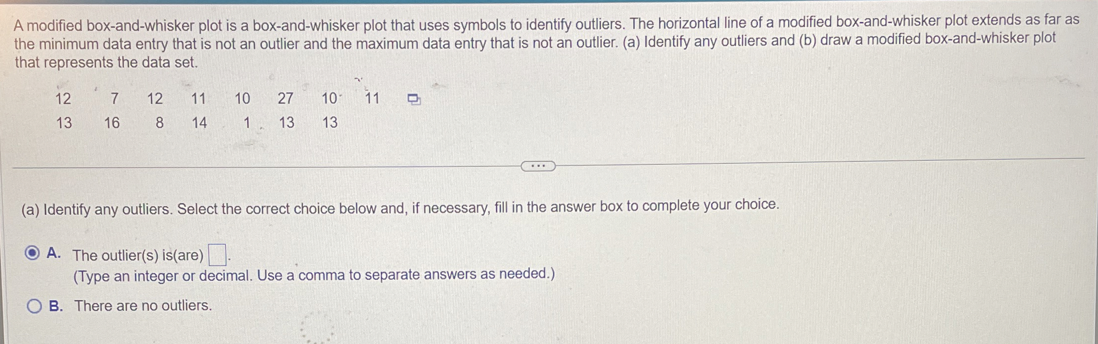 Solved A modified box-and-whisker plot is a box-and-whisker | Chegg.com