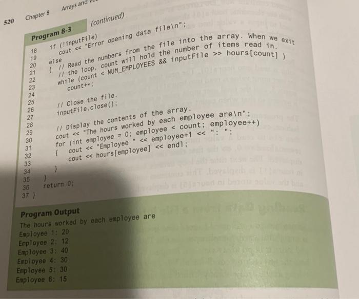 Solved Modify program 8-3 page 519,520 by adding the | Chegg.com