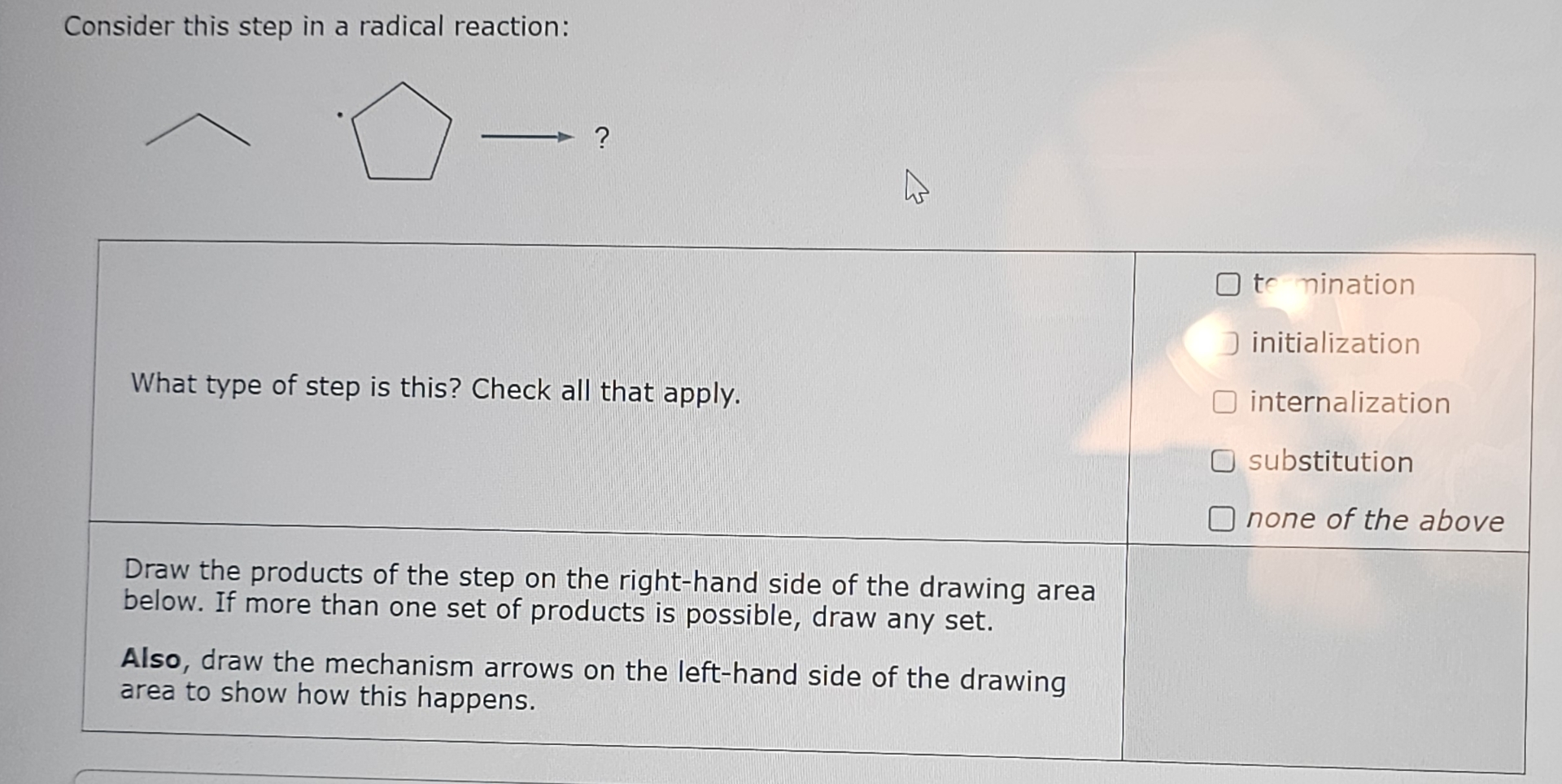 Solved Consider this step in a radical | Chegg.com