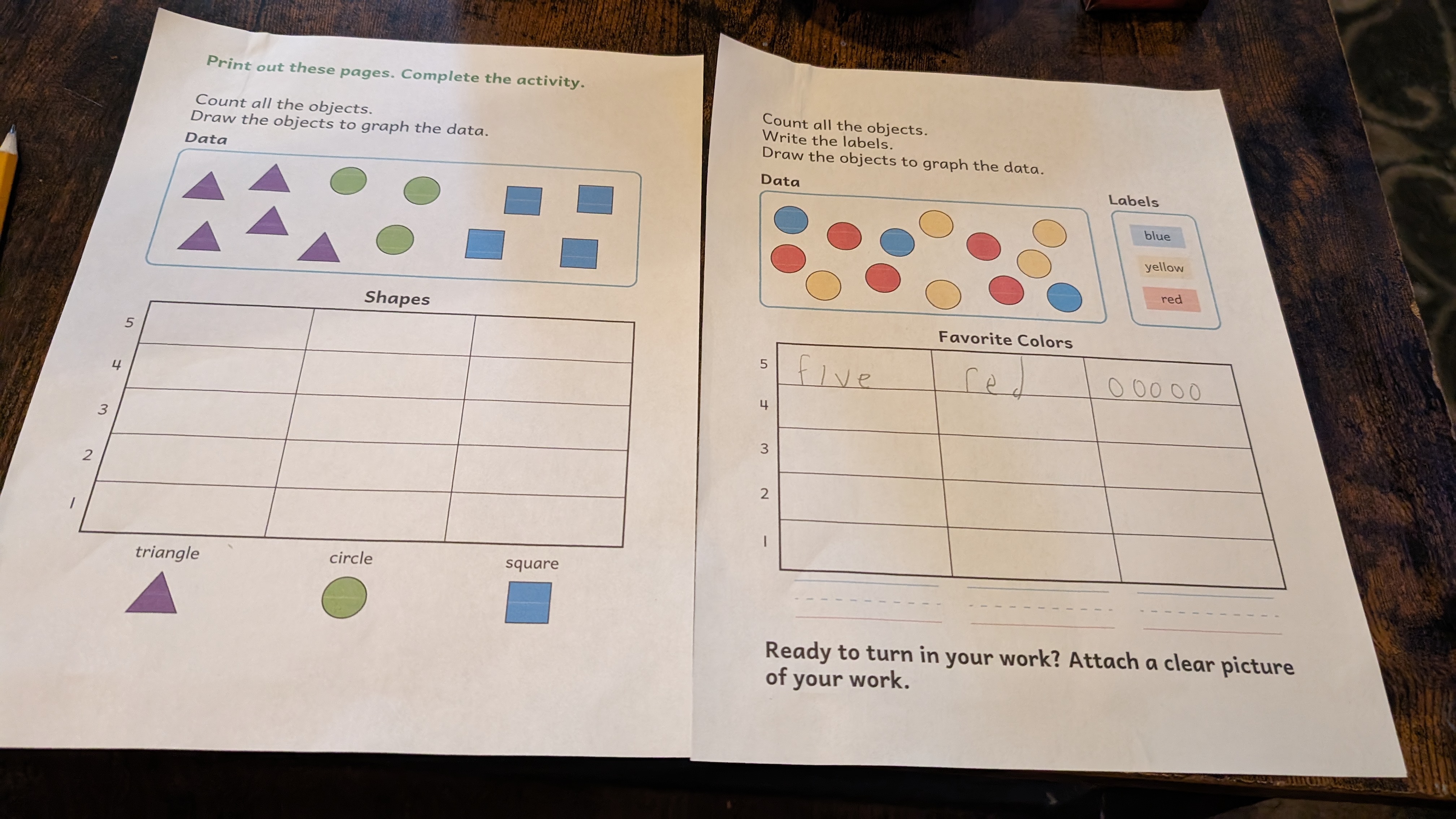 Solved Count all the objects.Write the labels.Draw the | Chegg.com