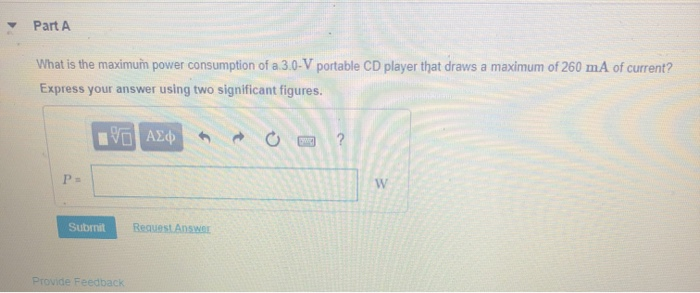 Solved Part A What is the maximum power consumption of a | Chegg.com