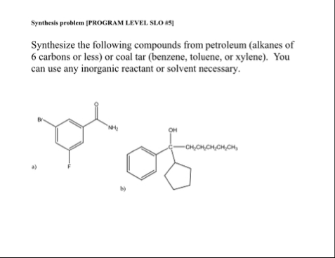 Solved Synthesis problem [PROGRAM LEVEL SLO A5]Synthesize | Chegg.com