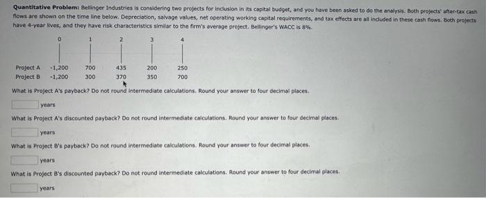 Solved Quantitative Problem: Bellinger Industries is | Chegg.com