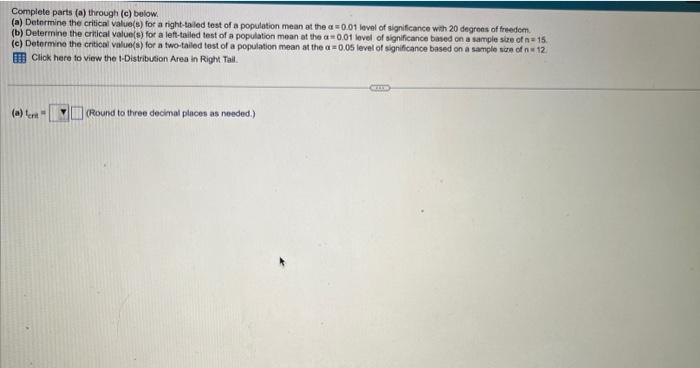 Solved Complete parts (a) through (c) below. (a) Detnrmine | Chegg.com