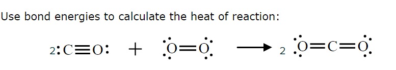 Solved Use bond energies to calculate the heat of | Chegg.com