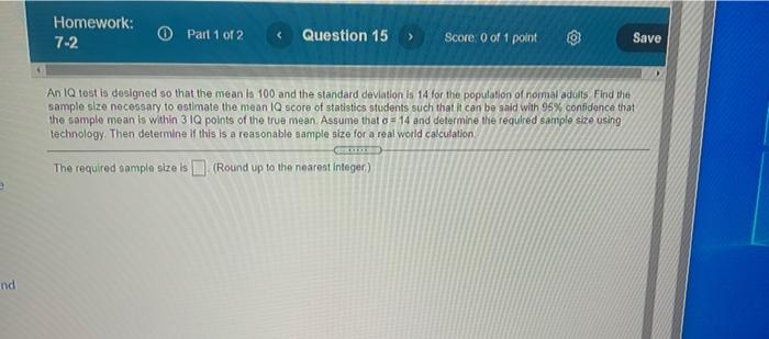 Solved Homework 7 2 0 Part 1 Of 2 Question 15 Score 0 Of