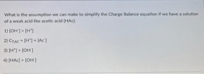 Solved What is the assumption we can make to simplify the | Chegg.com