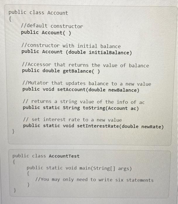 how to call all of these constructors using only 6 | Chegg.com