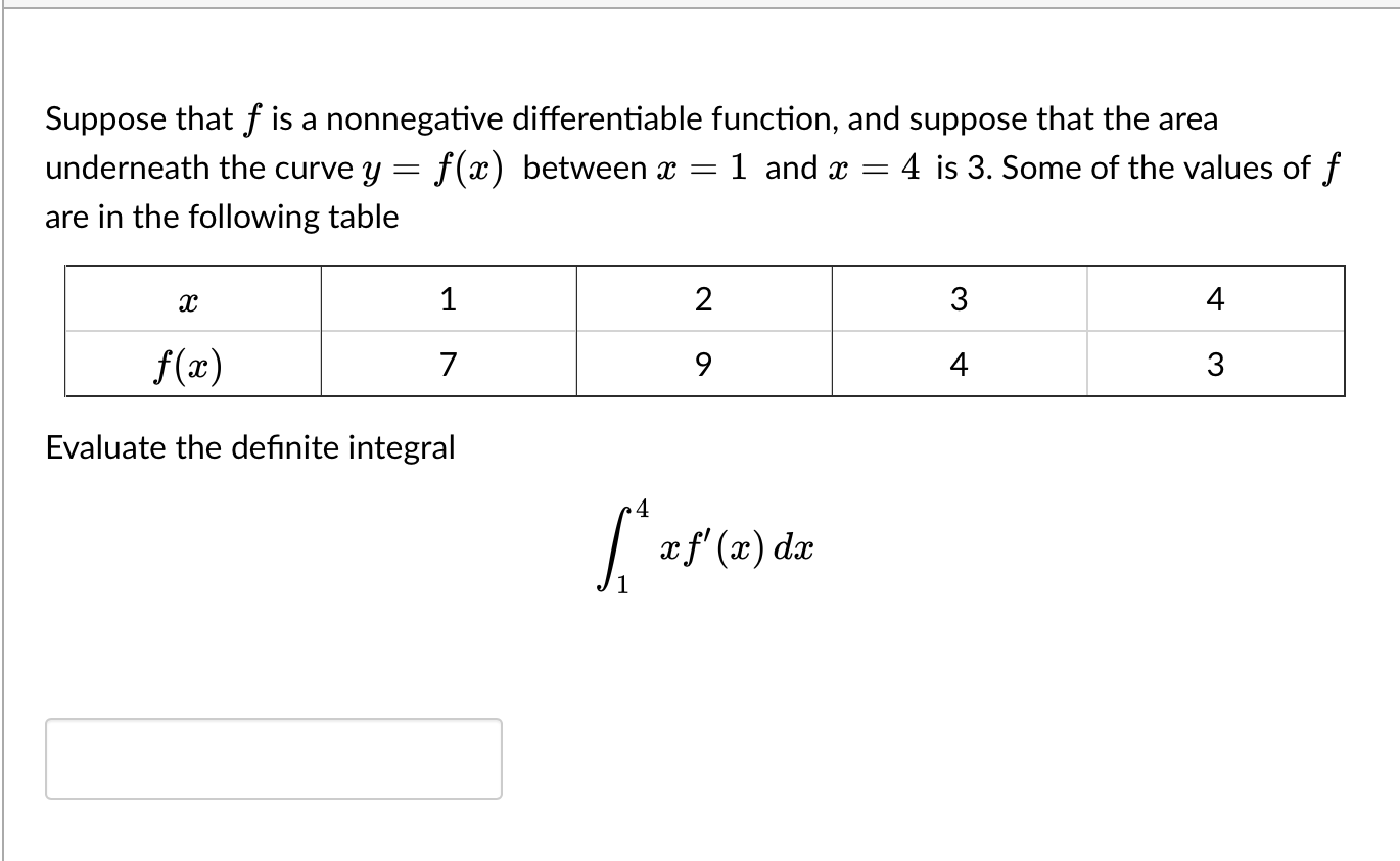Solved Suppose That F ﻿is A Nonnegative Differentiable