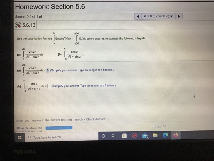 Solved Homework Section 5 6 Score 0 5 Of 1 Pt 6 Of 8 8