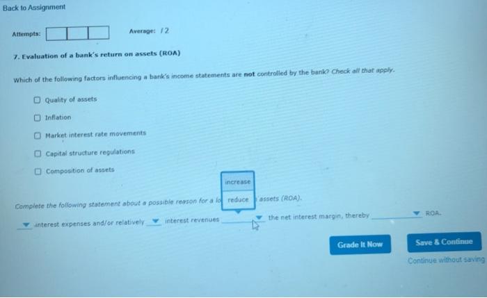 Solved Back to Assignment Attempts: Average: 12 7. | Chegg.com