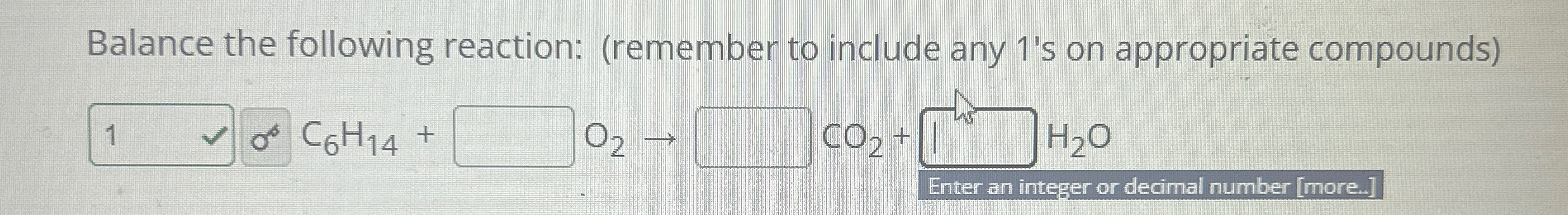 Solved Balance the following reaction: (remember to include | Chegg.com