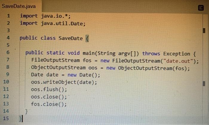 Solved Aim: Serializable Objects. A Serializable object is | Chegg.com
