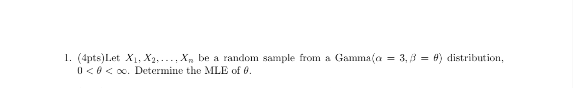 Solved Let x1,x2,dots,xn ﻿be a random sample from a | Chegg.com