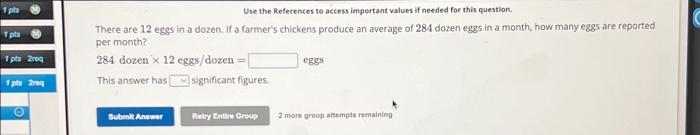 Solved There are 12 eggs in a dozen. If a farmer's chickens | Chegg.com