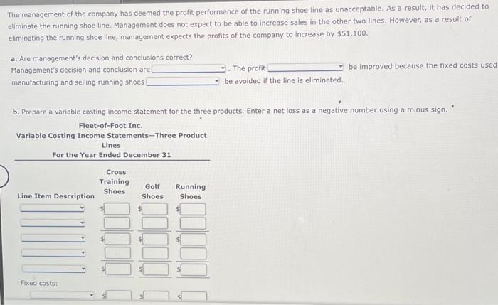 Solved The management of the company has deemed the profit | Chegg.com