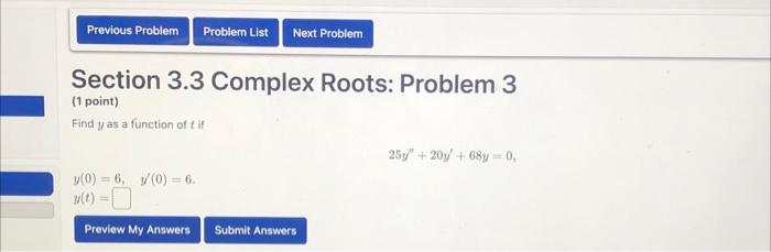 Solved Previous Problem Problem List Next Problem Section | Chegg.com
