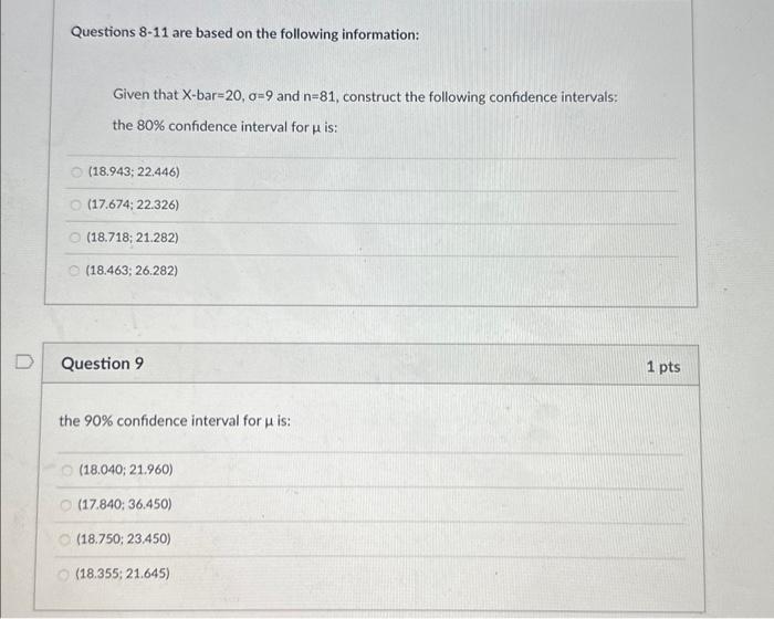 Solved Questions 8-11 are based on the following | Chegg.com